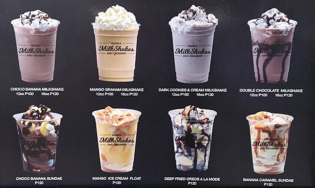 Manila Milkshakes and Creamery, located at Third Floor, Glorietta 4 ...